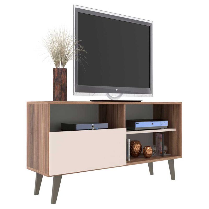 Rack TV Altavision Detroit Caf Hasta 55" Café blanco | Abc