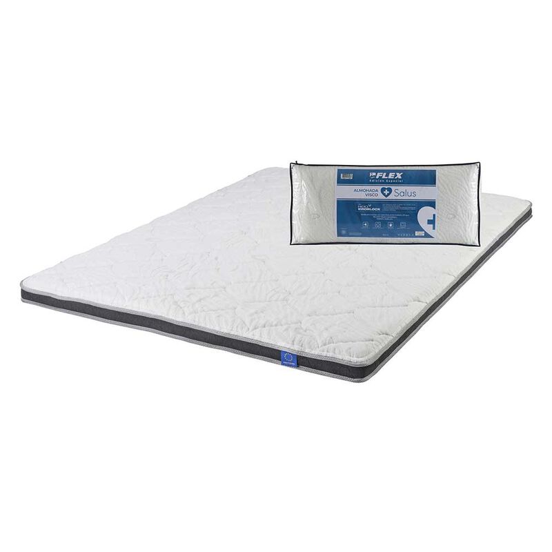 Topper Flex King Salus + 2 Almohadas Salus | Abc