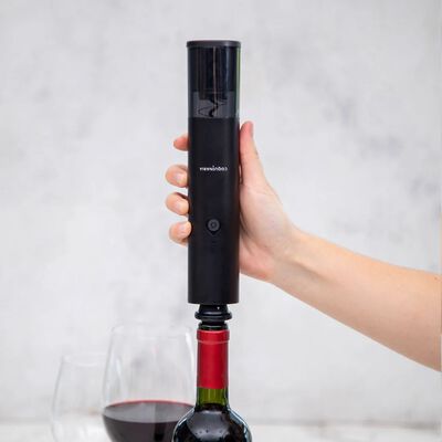 Set Abridor De Vinos Y Bomba Al Vacío 2 En 1 + 2 Tapones