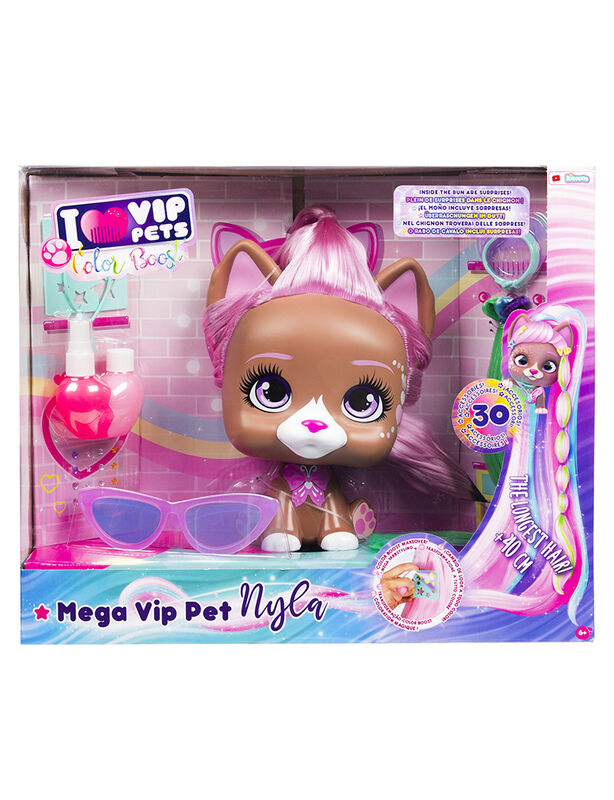 Set Figura de Colección Mascota Vip Pets Mega Nyla | Abc