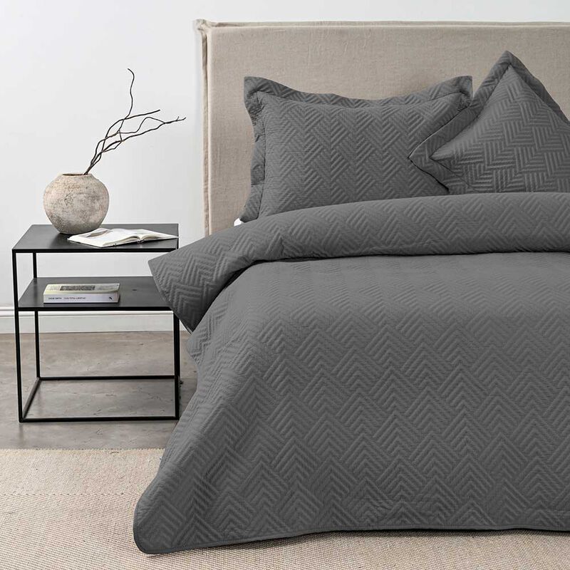 Quilt Elements & Co 2 Plazas Tulum Gray | Abc