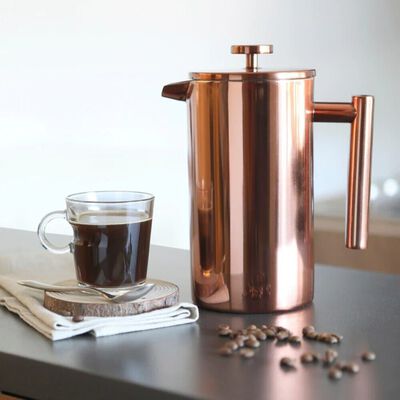Cafetera Prensa Francesa Simple Cook Bolonia Cobre