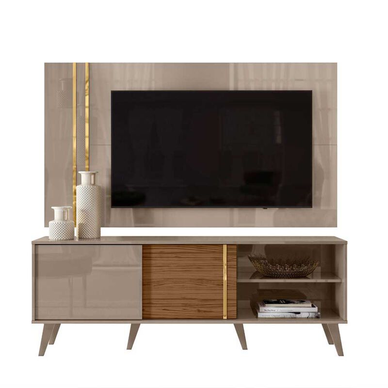 Rack TV Cronos Altavision Hasta 60" Café Gris Perla | Abc