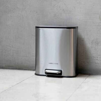 Basurero Mate Con Pedal Simple Cook 5 Lt.
