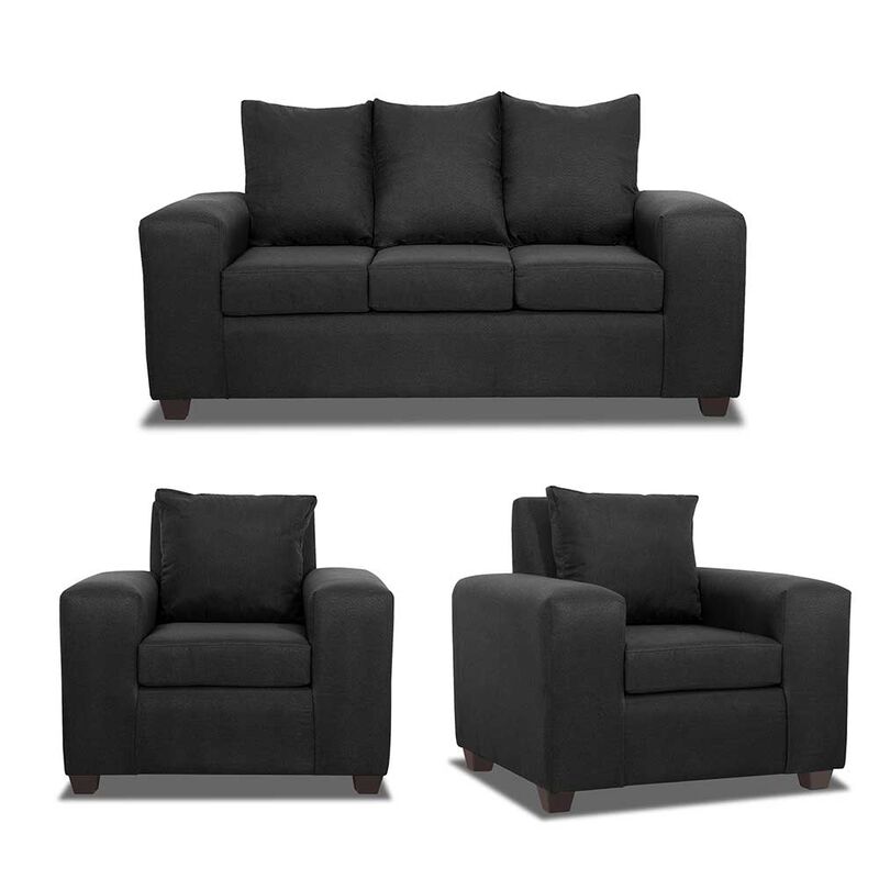 Juego de Living Innovamuebles Kahlo Sofá 3 Cuerpos + Dos Butacas 1 ...