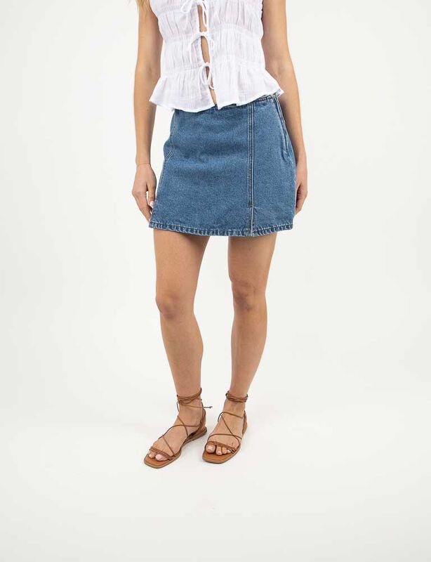 Falda Mini Denim Mujer Zibel | Abc