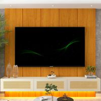 Rack + Panel Decocasa Magnfico Hasta 85"" Natural Off White