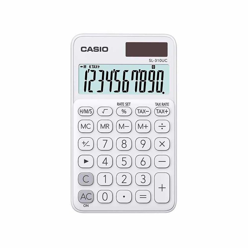 Calculadora de Escritorio Casio SL-310UC-WE Color Blanco | Abc