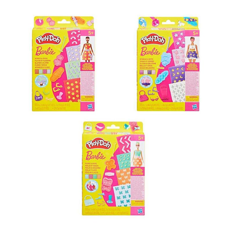 Set de Masa Moldeable Play-Doh Barbie Packs de Diseño Surtido | Abc
