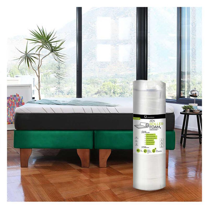 Cama Europea Latam Home 2 Plazas Zen Roller Verde | Abc