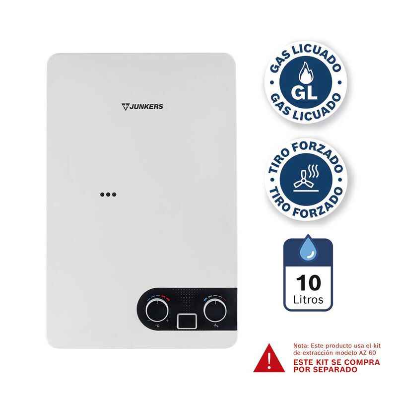 Calefont Tiro Forzado Junkers HydroWind-Easy 10 lts. | Abc