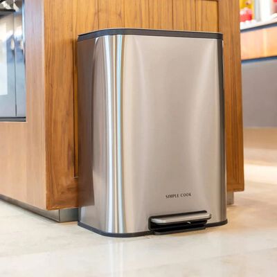 Basurero Mate Con Pedal Simple Cook 50 Lt.
