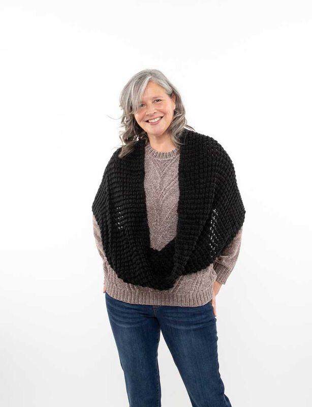 Bufanda Negro Mujer Bside | Abc