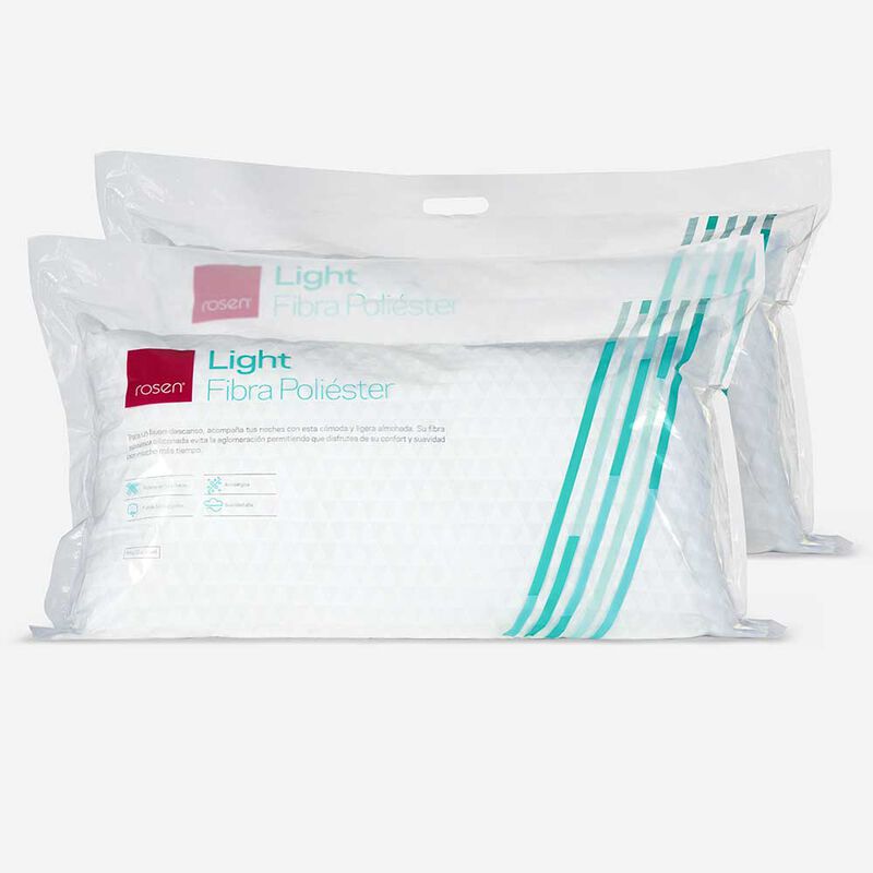 Set 2 Almohadas Rosen Fibra Light 50x90 cm | Abc