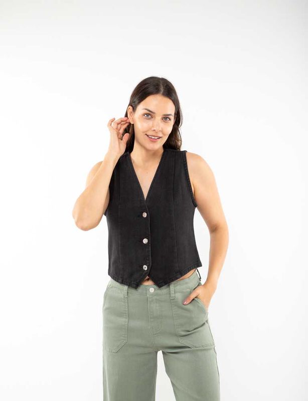 Blazer Gillette Denim Mujer Alma | Abc