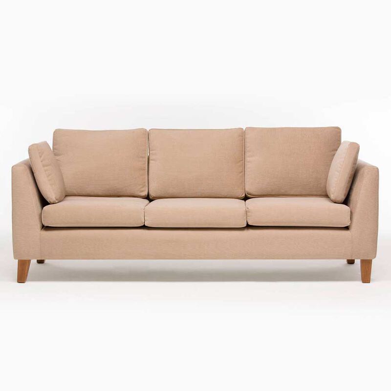Sofá Barra Design Estocolmo 3 Cuerpos Beige | Abc