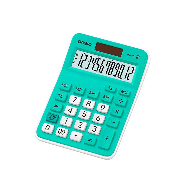 Calculadora de Escritorio Casio MX-12B-GN Color Verde | Abc