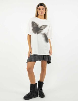 Polera Manga Corta Mujer Icono Blanco, Rosado 38V7Ipo956