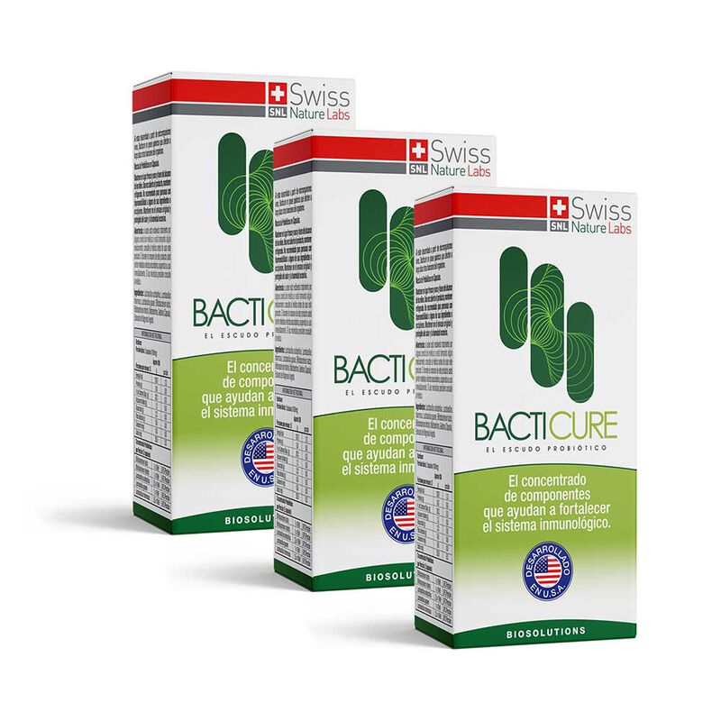 Bacticure Probiotico Tres Meses Swiss Nature Labs | Abc