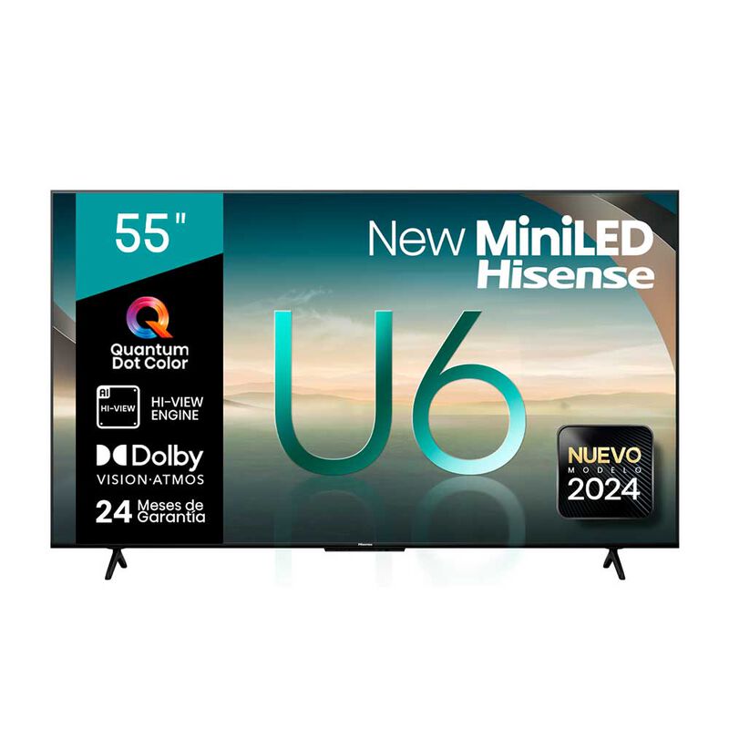 Mini LED 55" Hisense 55U6N Smart TV 4K UHD | Abc