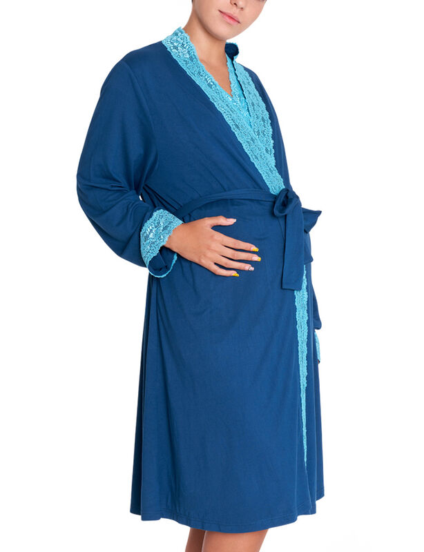 Bata Maternal de Algodón Mujer Baziani | Abc