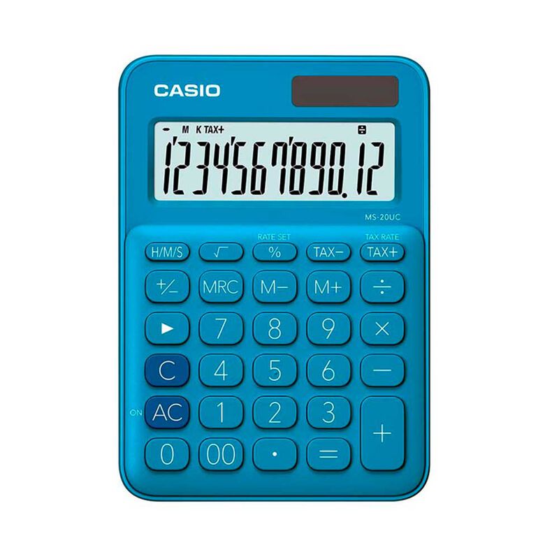 Calculadora de Escritorio Casio MS20UCBU Azul | Abc