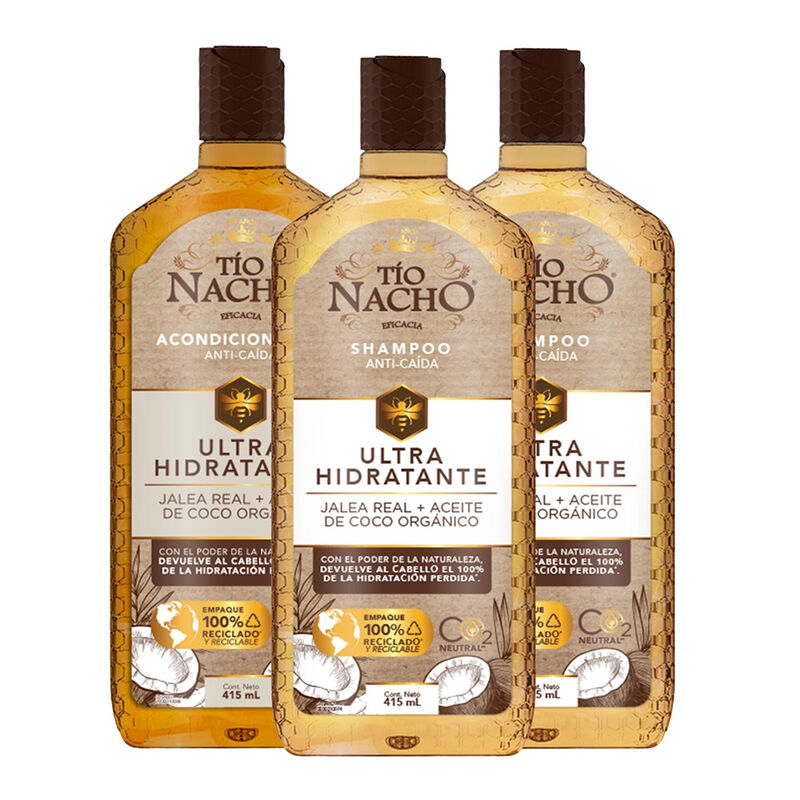 Pack Tío Nacho Ultra Hidratante 2 Shampoo + 1 Acondicionador | Abc