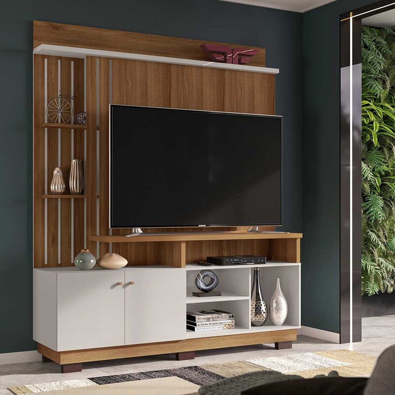 Rack TV Exit Sirius Matte Beige Hasta 55" | Abc