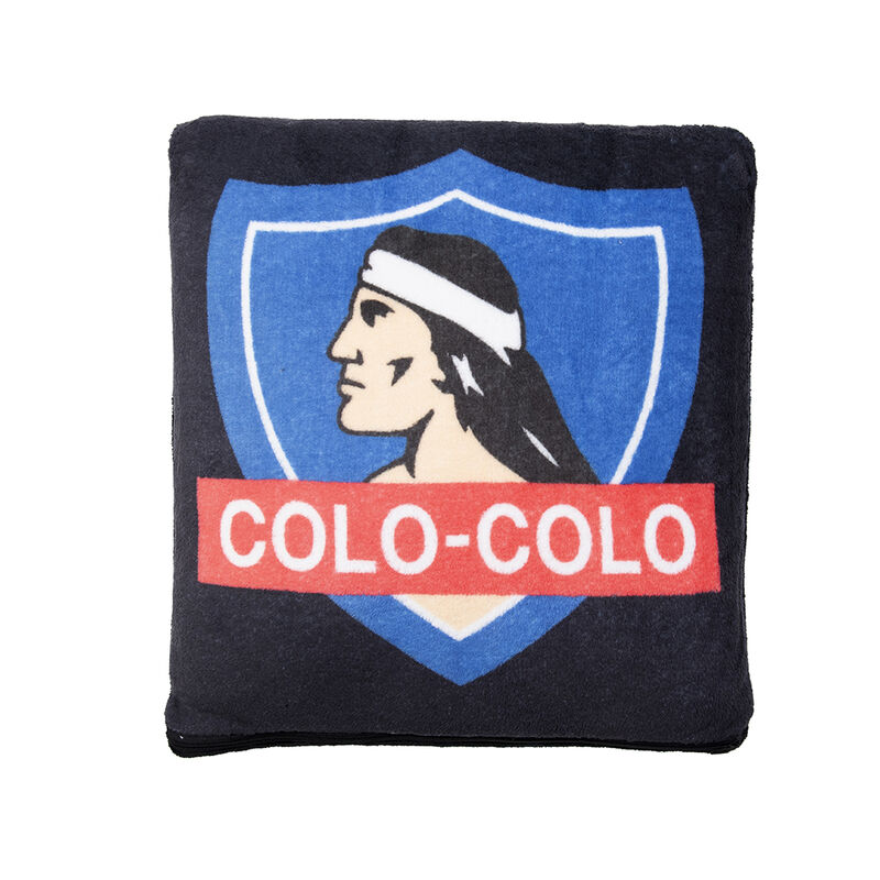 Manta Cojín de Poliéster Colo Colo 120 x 200 cm. Negro | Abc