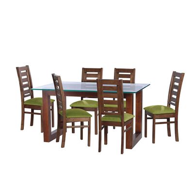 Juego De Comedor Latam Home Pamplona Girona 6 Sillas Velvet