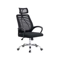 Silla De Escritorio Arthome Madrid Negra Gris