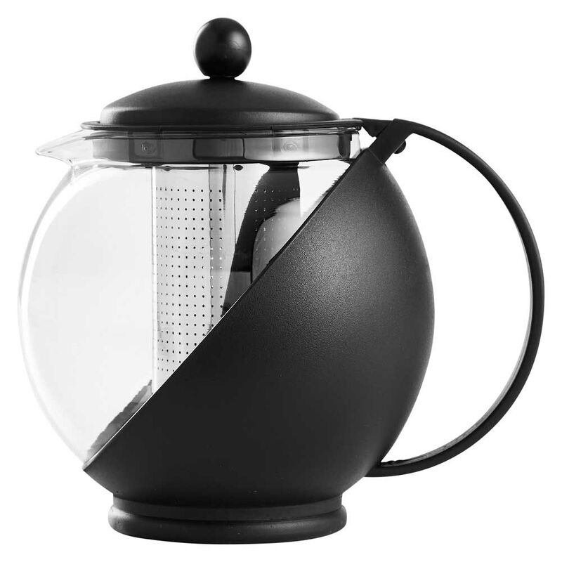 Tetera con Filtro Metálico Té Urban Products Vidrio Negro | Abc
