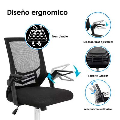 Silla De Escritorio Arthome Liverpool Negra