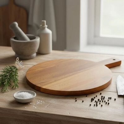 Tabla Pizza Simple Cook Madera Acacia 43 Cm