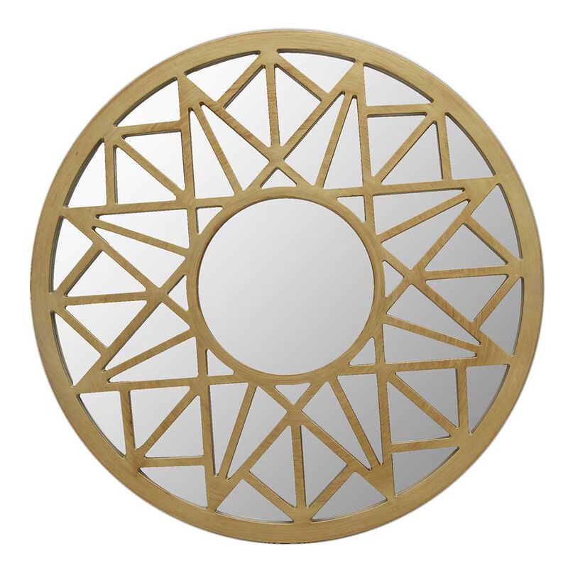 Espejo Plástico Vgo Circular 50 cm Dorado | Abc