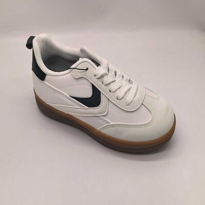 Zapatilla Urbana Mujer Icono Blanco, Burdeo, Taupe