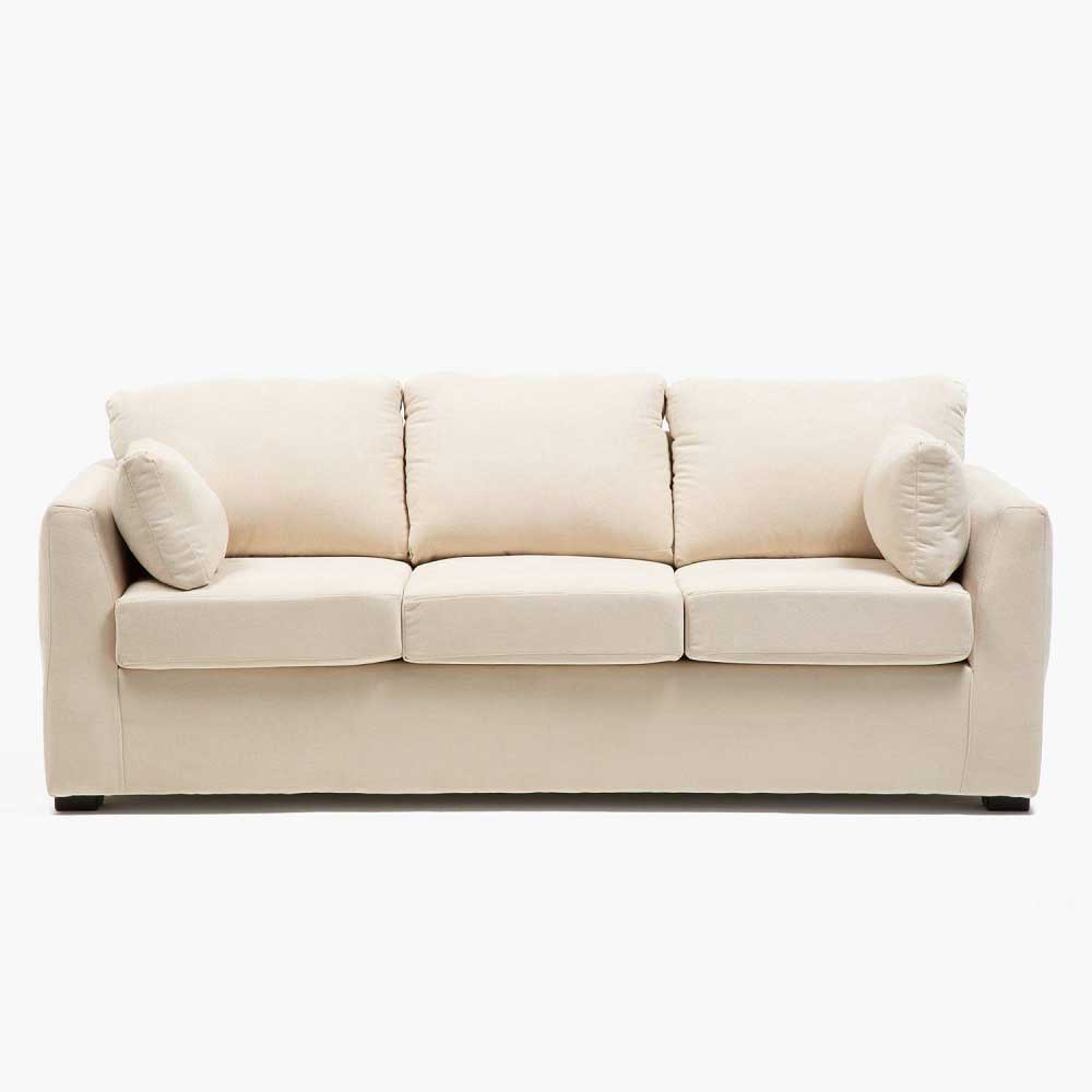 Sofá Kea Texas Tela 3 Cuerpos Beige | Abc
