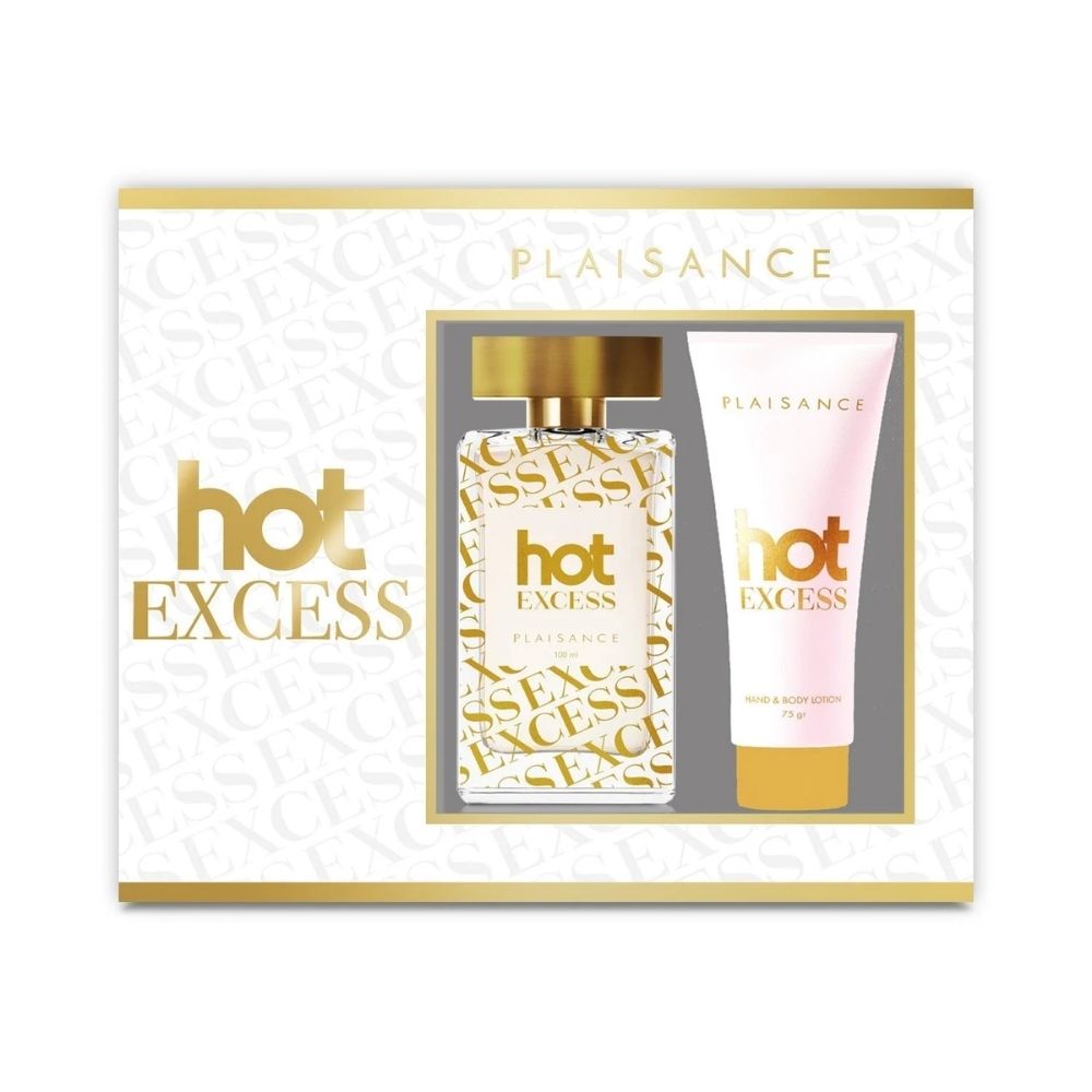 Set Perfume Hot Excess EDP 100 ml con Hand Body Lotion Plaisance | Abc