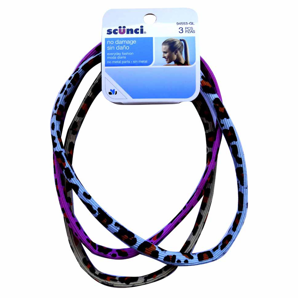 Cintillos Elásticos Animal Print, 3 Piezas | Abc