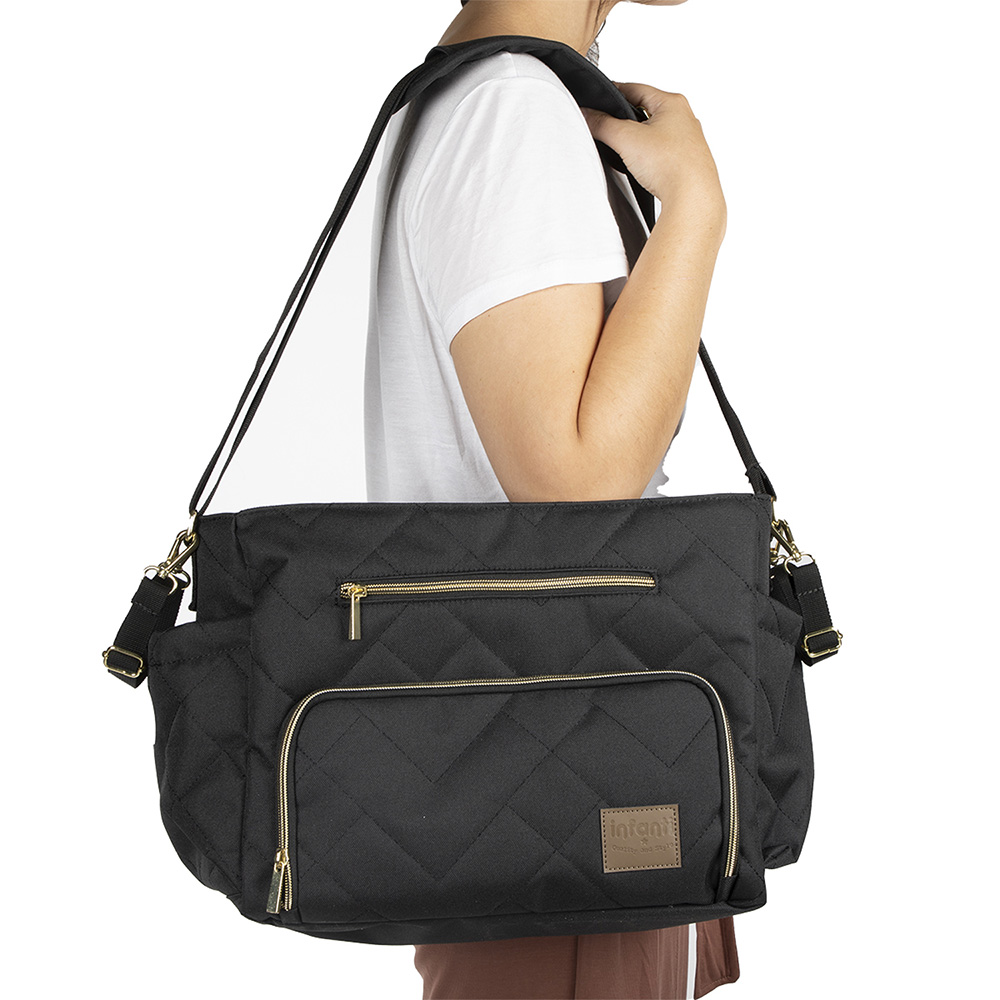 Bolso Motto Gold Negro | Abc
