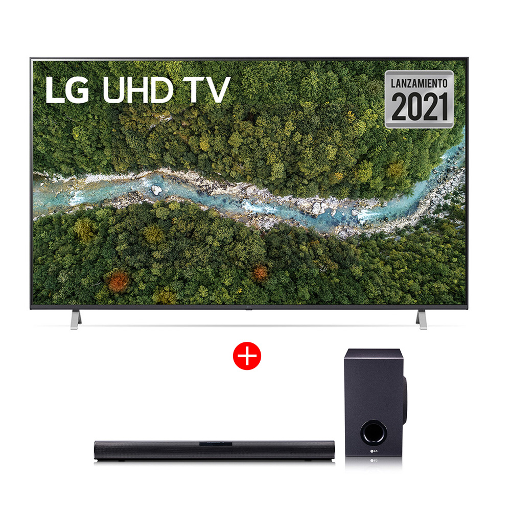 Combo LED 60" LG 60UP7750PSB Smart TV 4K UHD + Soundbar SJ2 | Abc