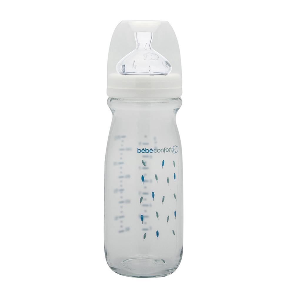 Mamadera de Vidrio Indians 270 ml Tetina Silicona Bebe Confort | Abc