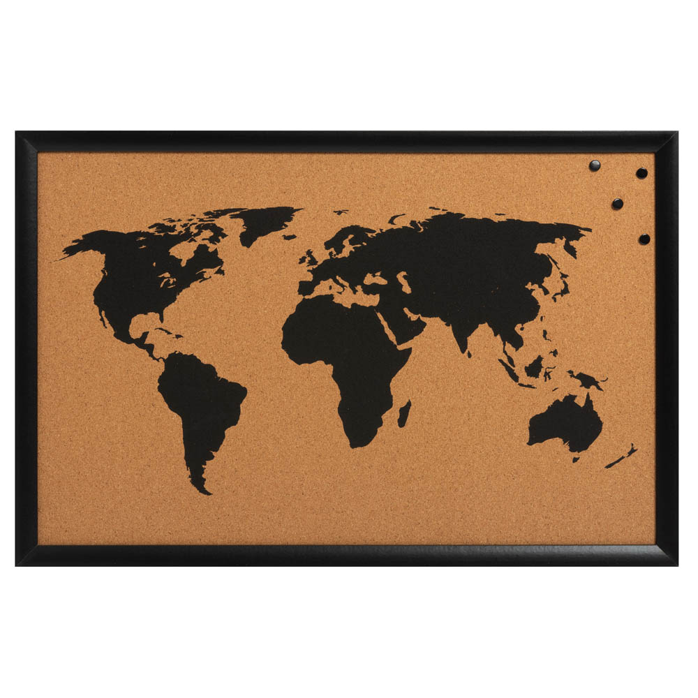 Pizarra Corcho Con Mapa | Abc