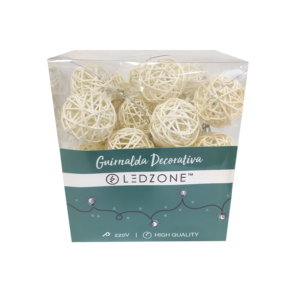 Luces Ledzone Ovillo Blanco | Abc