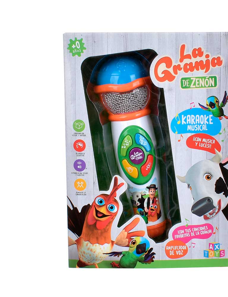 Micrófono Karaoke Musical y Luces La Granja de Zenon | Abc