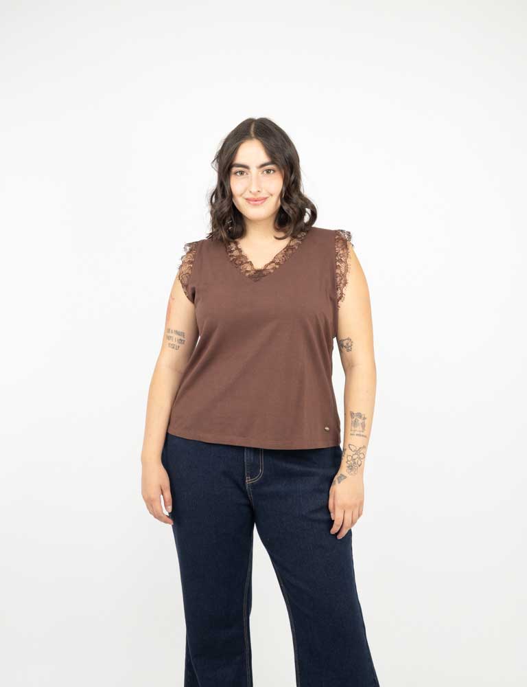 Polera Sin Mangas Mujer Extralindas | Abc