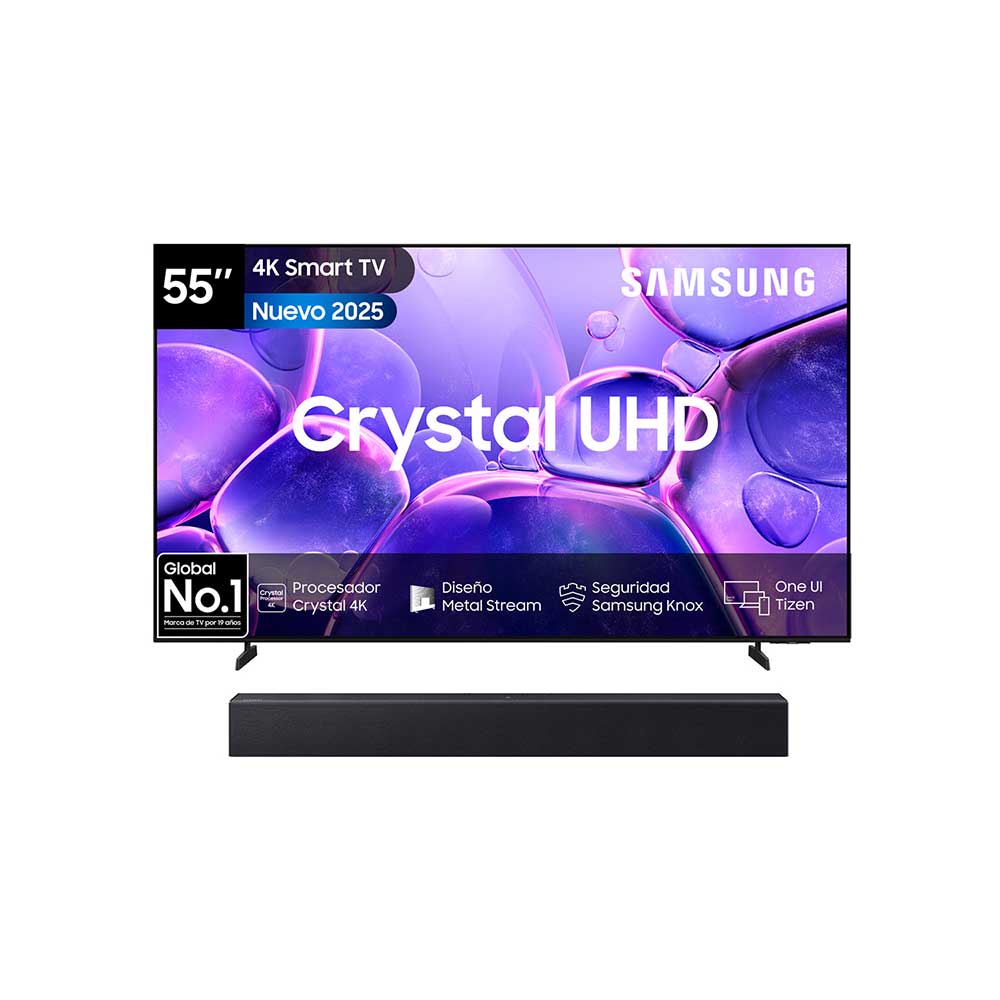 LED 55" Samsung Crystal U8000F 4K + B-Series Soundbar B400F | Abc