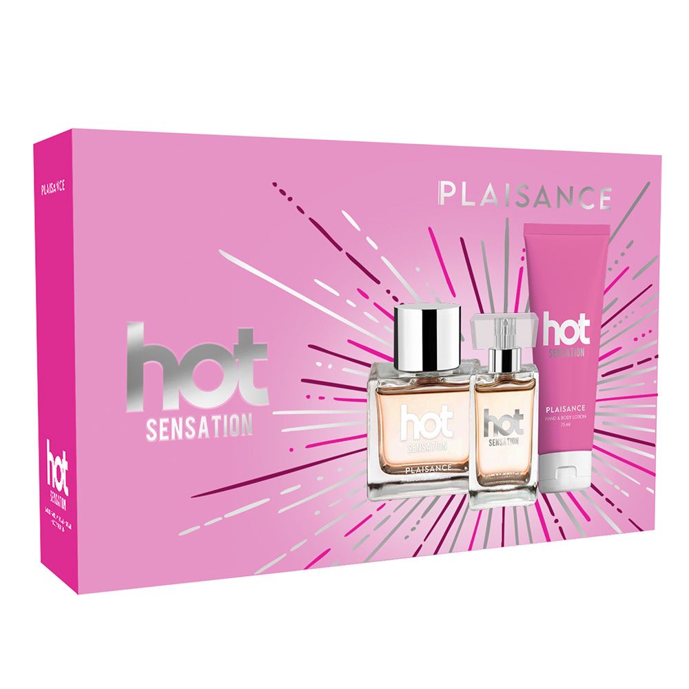 Set Perfume Plaisance Mujer Hot Sensation Edp Hand & Body Lotion | Abc