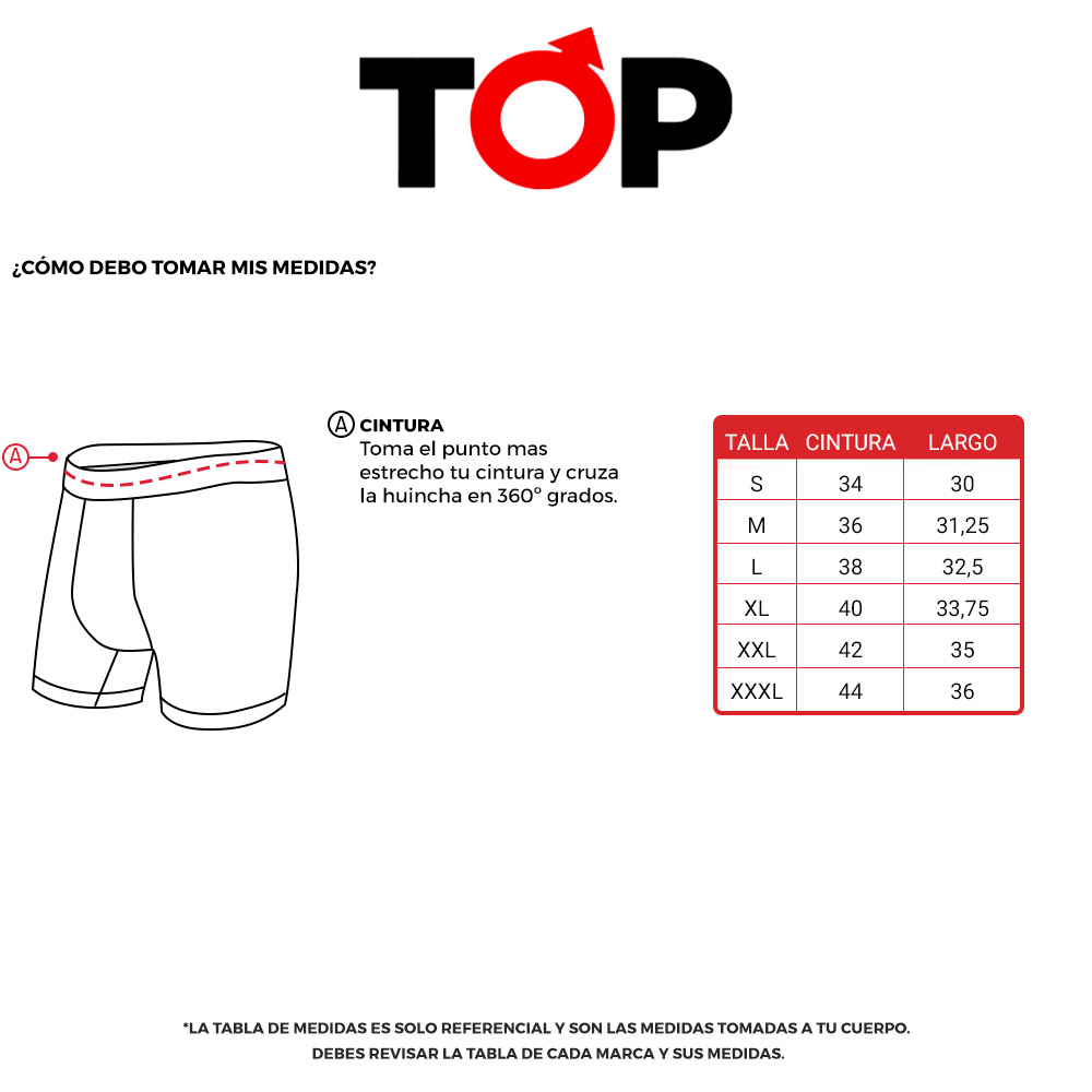 Pack 3 Bóxer Medio Playlist Rock Power Hombre Top | Abc