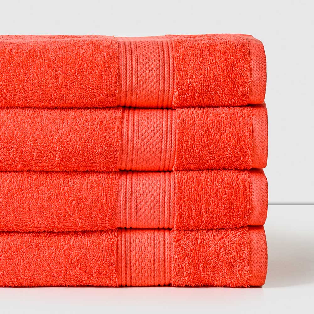 Toalla de Baño American Family Liso 76 x 160 cm Coral | Abc